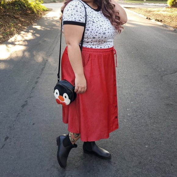 LuLaRoe | Skirts | Lularoe Marsha Chambray Midi Skirt | Poshmark